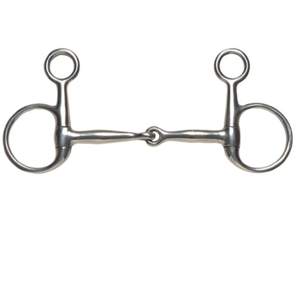 Korsteel Stainless Steel Jointed Baucher Snaffle Bit - Snaffle and Gag ...